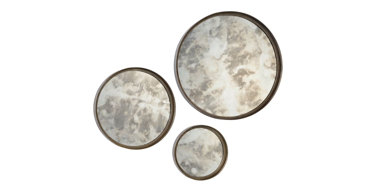 Ren Wil MT1499 Shire 10" Diameter Circular Framed Bathroom Mirror ...