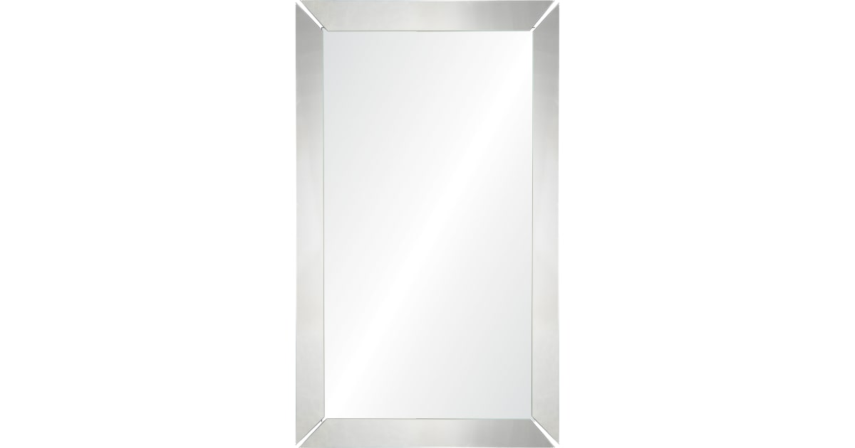 Ren Wil MT2243 Encore 50" x 30" Glass Framed Modern Large Wall Mirror ...