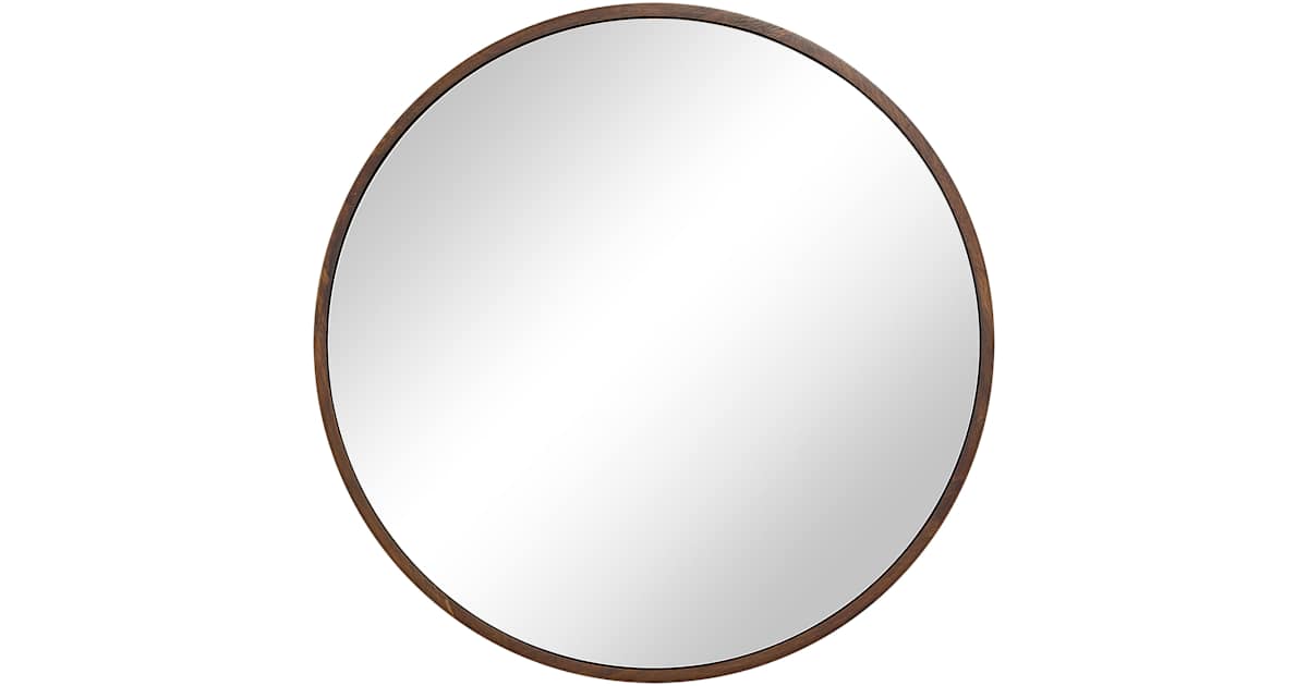 Ren Wil MT2706 Modi 30" Diameter Circular Flat Wood Framed Accent ...