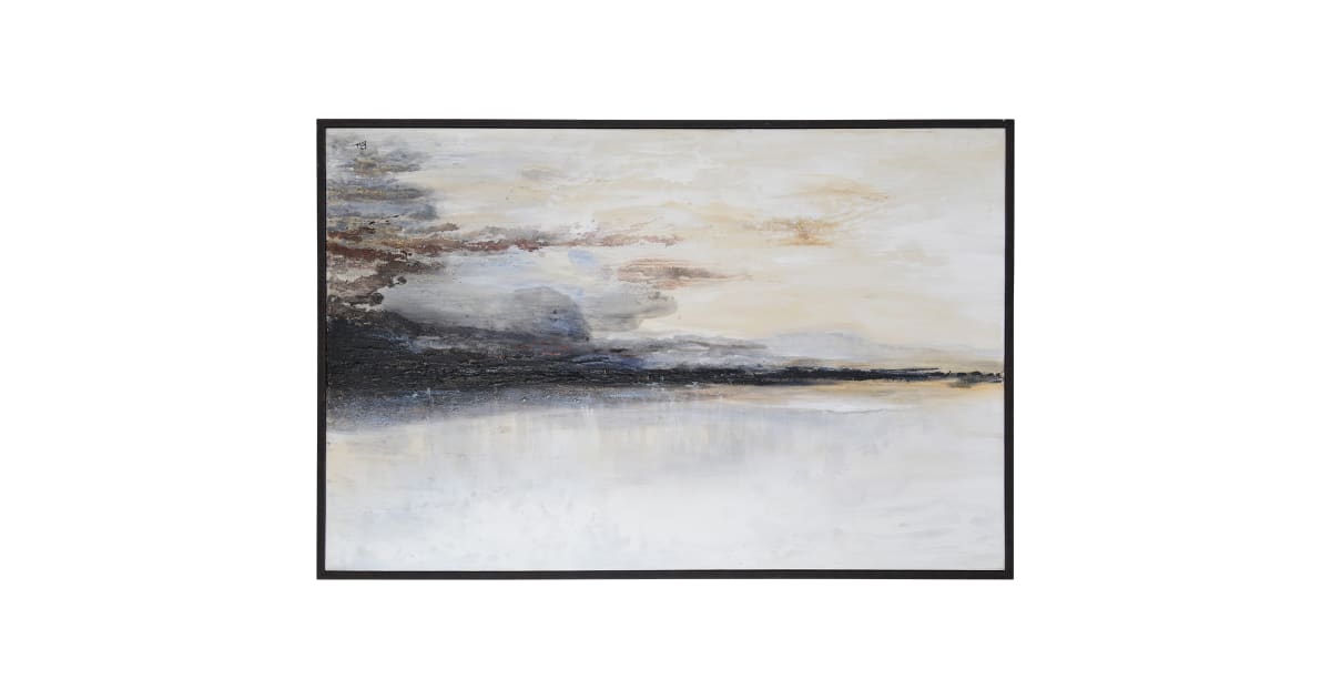 Ren Wil OL1890 Warran 60" x 40" Framed Abstract Painting | Ferguson Home