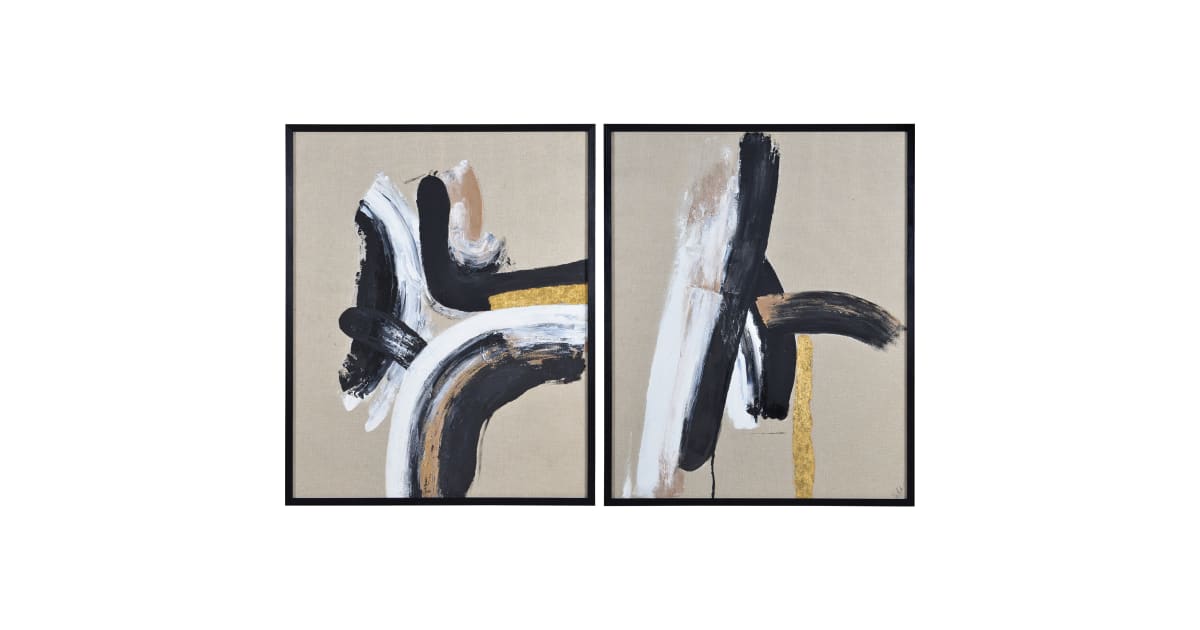 Ren Wil OL1928 Ilya 50" x 40" Framed Abstract Painting - | Build.com