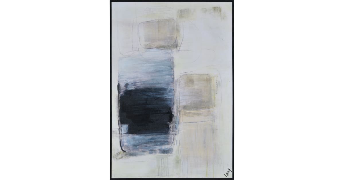 Ren Wil OL1965 Leclaire 36" x 24" Framed Abstract Painting | Ferguson Home