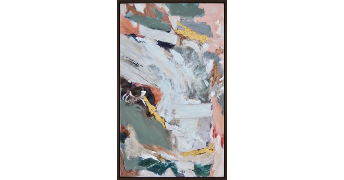 Ren Wil OL1978 Zoya 50" x 30" Framed Abstract Painting | Ferguson Home