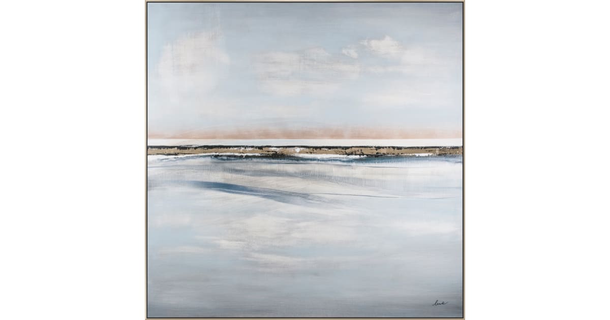 Ren Wil OL1988 Johnston 40" x 40" Framed Abstract Painting | Ferguson Home