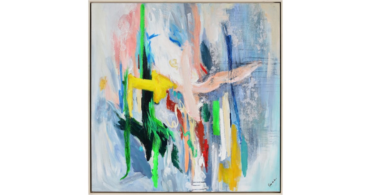 Ren Wil OL2060 Diya 40" x 40" Framed Abstract Painting | Ferguson Home