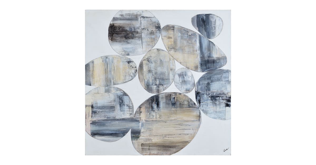 Ren Wil OL2065 Acamar 45" x 45" Frameless Abstract Painting | Ferguson Home