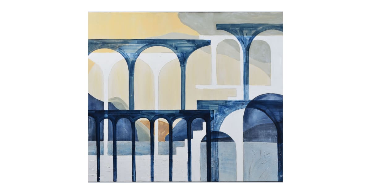 Ren Wil OL2069 Eleanor 50" x 60" Frameless Abstract Painting | Ferguson ...