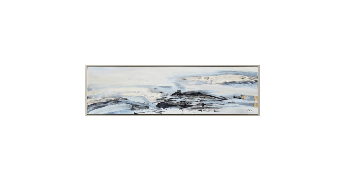 Ren Wil OL2075 Gatwick 20" x 70" Framed Abstract Painting | Ferguson Home