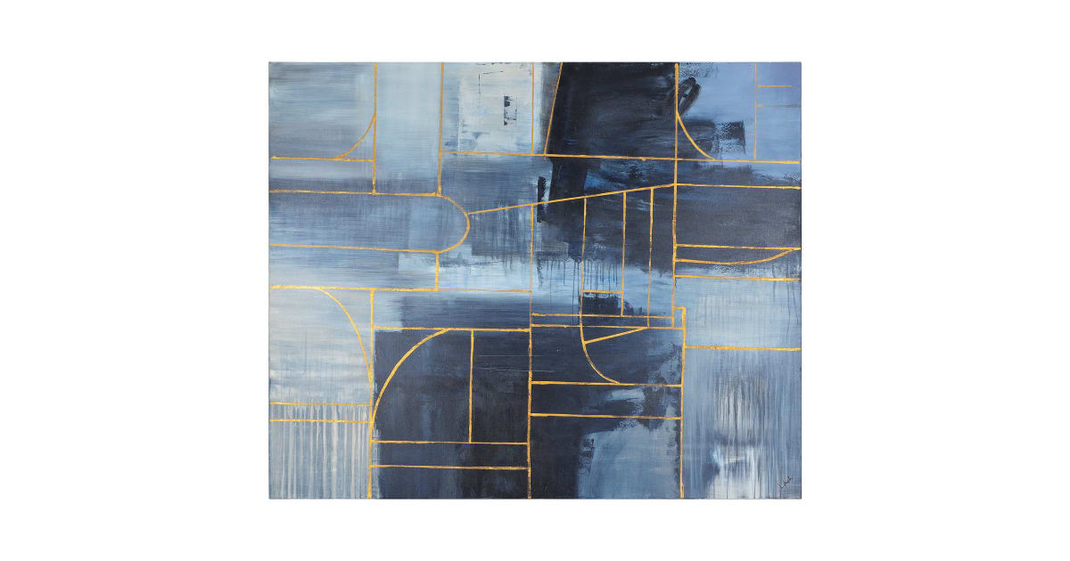 Ren Wil OL2078 Franz 60" x 72" Frameless Abstract Painting | Ferguson Home