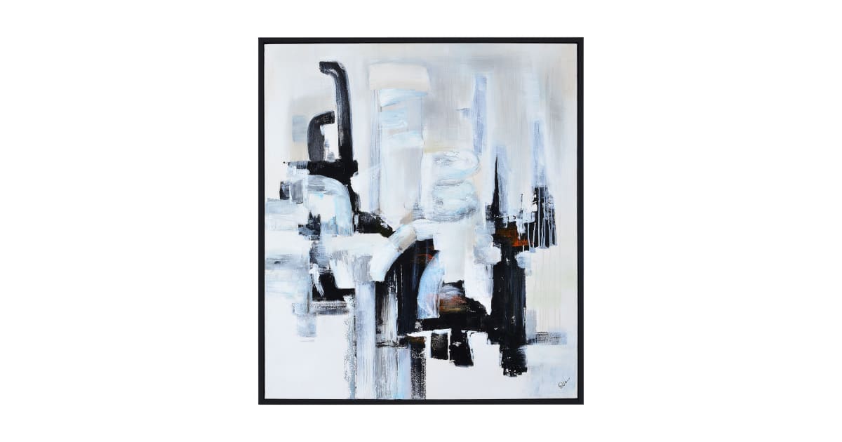 Ren Wil OL2084 Fairson 48" x 42" Framed Abstract Painting | Build.com