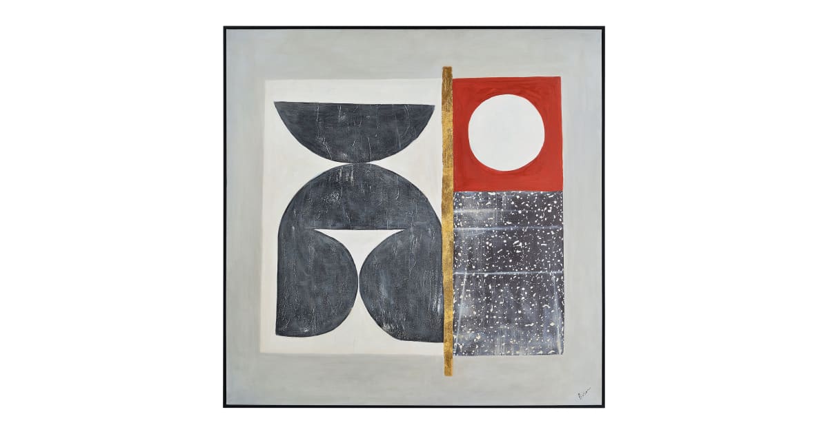 Ren Wil OL2098 Kira 50" x 50" Framed Abstract Painting | Ferguson Home