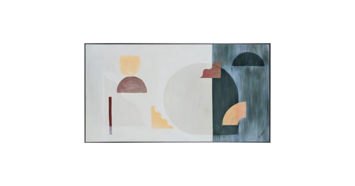 Ren Wil OL2118 Shkodra 55" x 30" Framed Abstract Painting | Ferguson Home