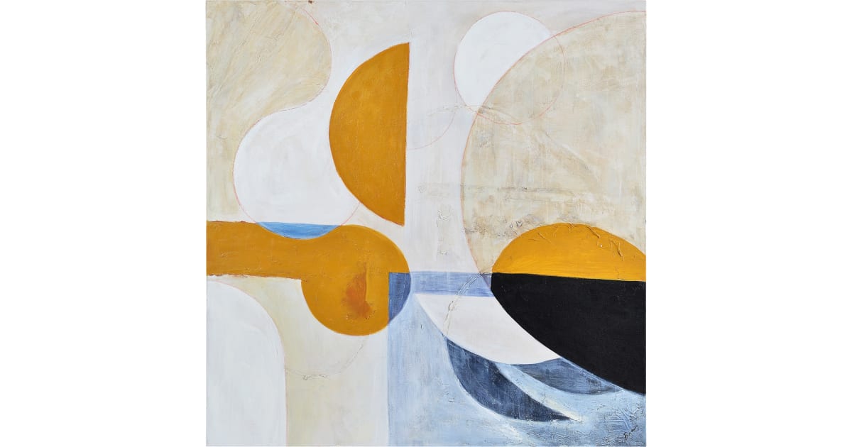 Ren Wil OL2121 Kruja 48" x 48" Frameless Abstract Painting | Ferguson Home