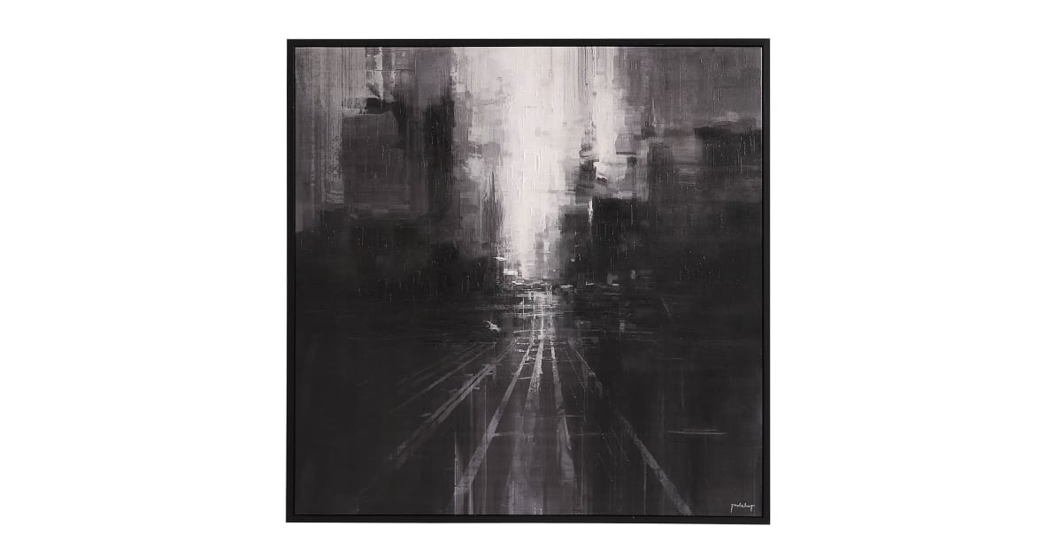Ren Wil OL2124 Trapani 48" x 48" Framed Abstract Painting | Ferguson Home