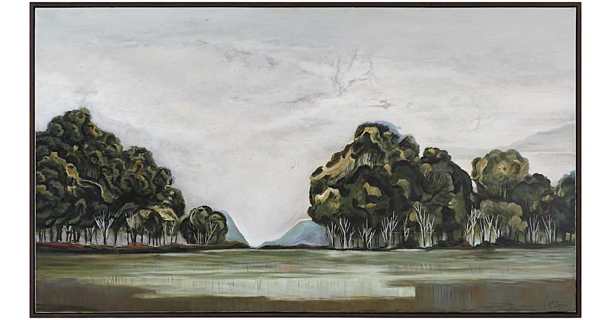 Ren Wil OL2180 Malika 40" x 70" Framed Landscapes Painting | Ferguson Home