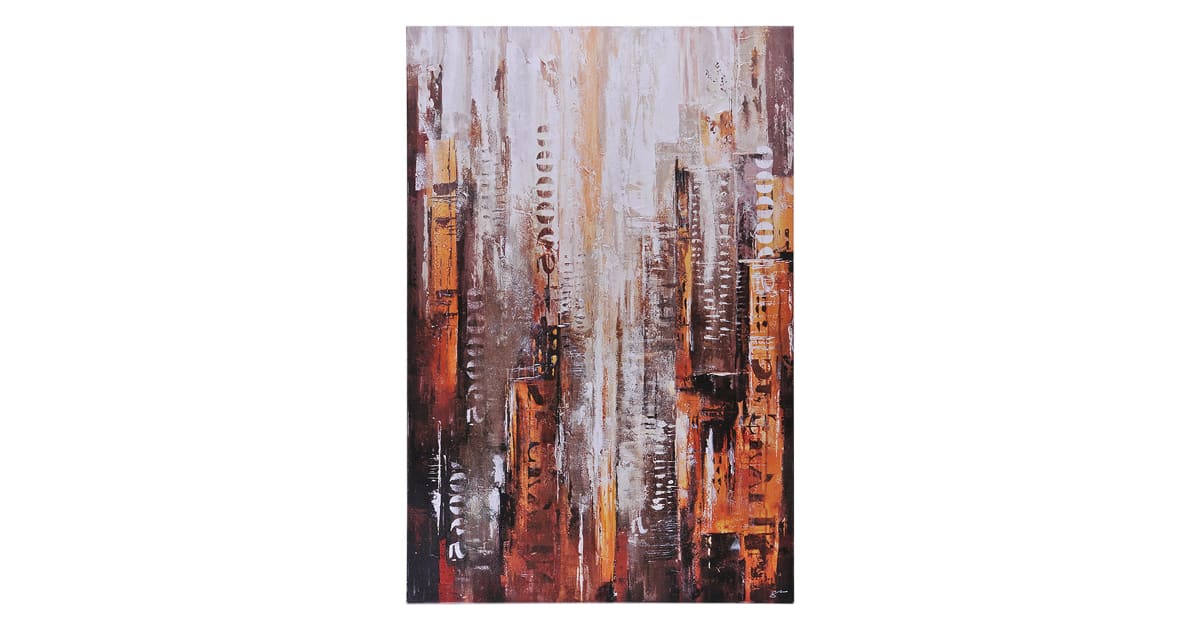 Ren Wil OL787 Midtown Abstract 48" x 32" Wall Art by Giovanni Russo ...