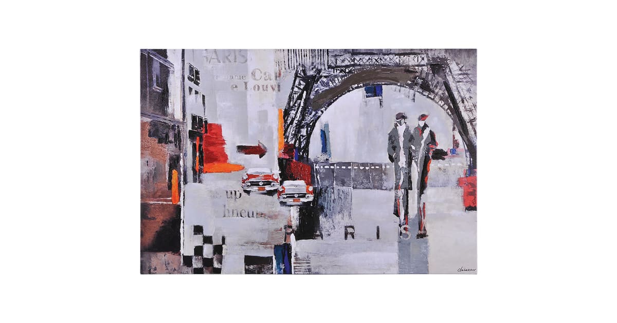 Ren Wil OL791 Paris at Night 48" Wide by 32" High Canvas Wall Décor | Ferguson Home