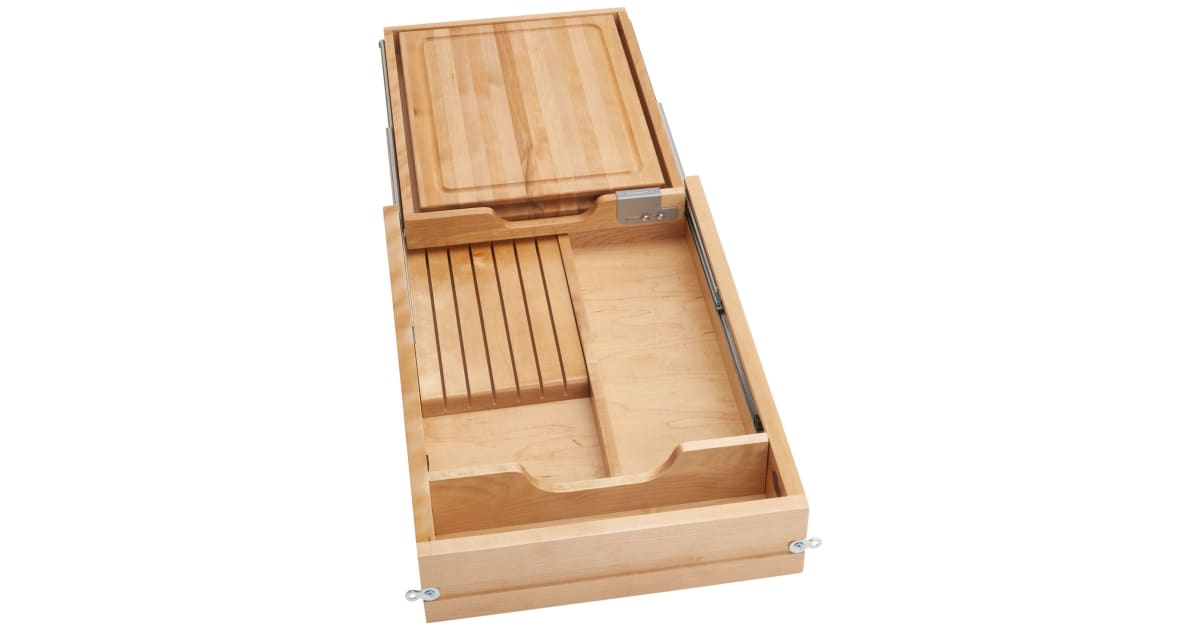 Rev-A-Shelf 4KCB-18-1 4KCB Series Pull Out Knife Holder and Cutting ...