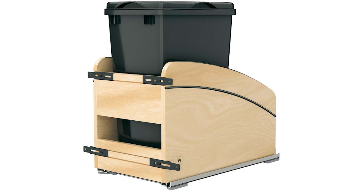 Rev-A-Shelf 4WCCC-1535DM-118MB Craftsman 12" Wide Designer Solid Maple ...