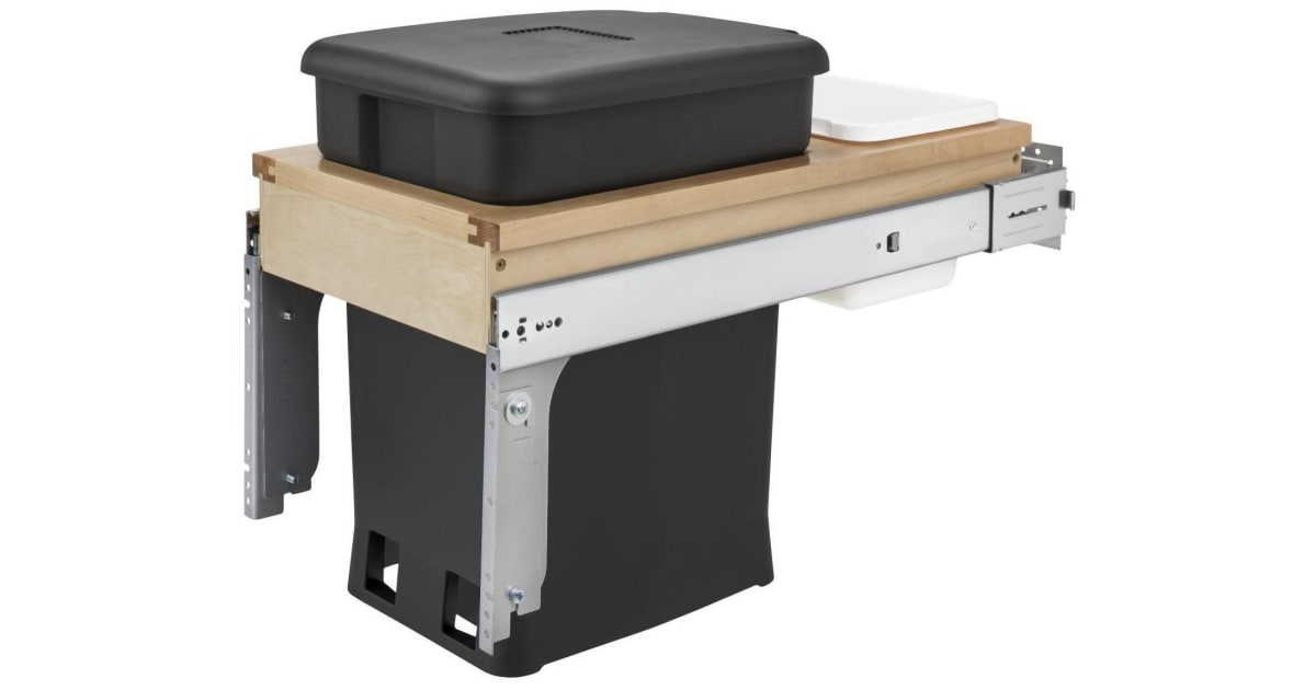 Rev-A-Shelf 4WCTM-12CKBKSCDM1 Wood Classics 12"W Single Top Mount 6 ...