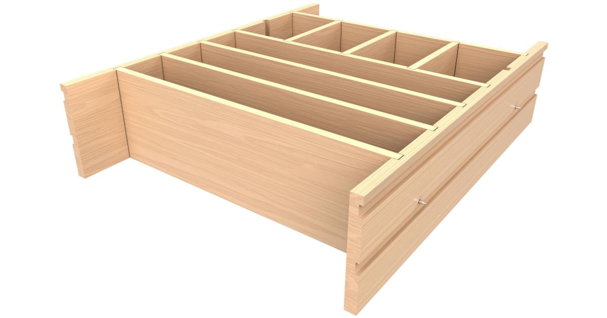 Rev-A-Shelf 4WDIV-30-1 Wood Classics 24-3/4" Deep Drawer Divider System ...