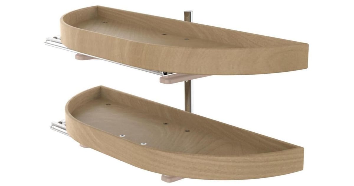 Rev-A-Shelf 4WLS882-32-570 Wood Classics 2 Tier 32" Half Moon Pull Out ...