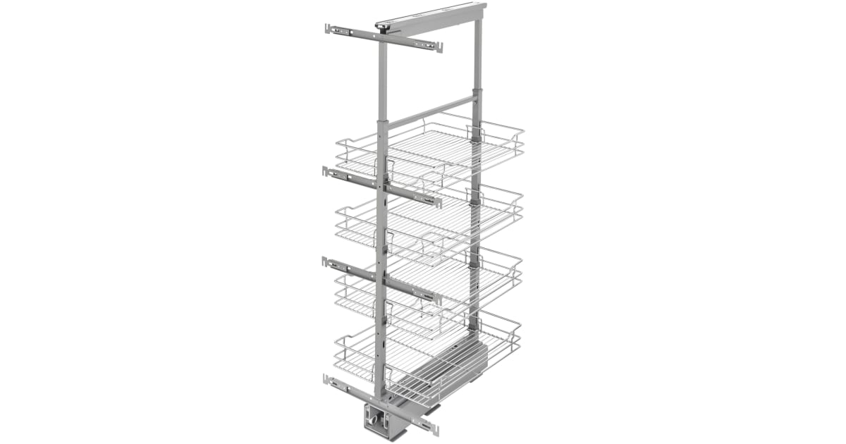 Rev-A-Shelf 5743-16-CR-1 Modern 17-1/2"W x 43-3/8" to 50-3/4"H Soft ...