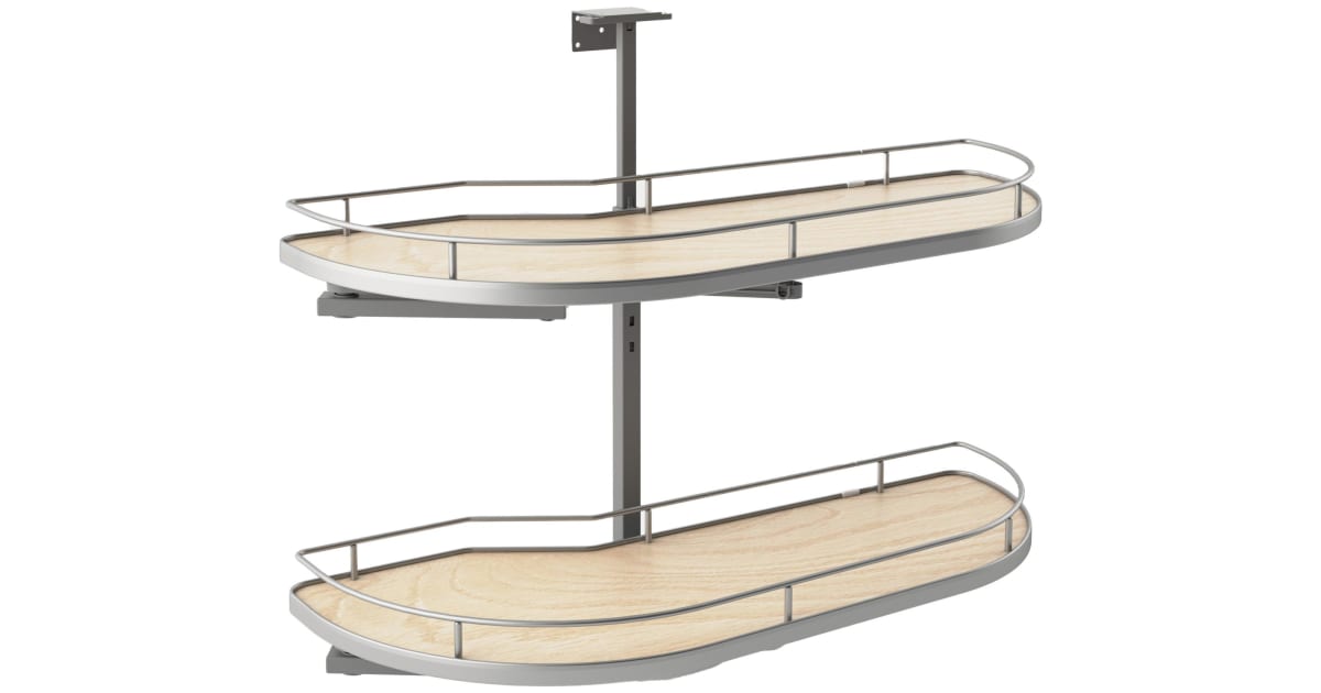 Rev-A-Shelf 587-15-RMP Modern 35-1/2" Pull Out and Pivot Two Tier ...