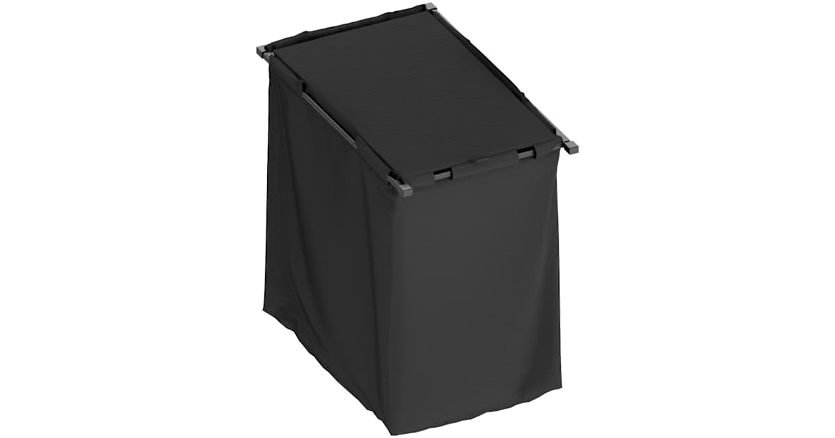 Rev-A-Shelf 5E250-9-16-1 Edge 9-7/8" Wide Laundry Cotton Fabric Hamper ...