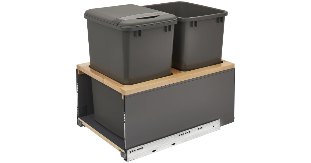 Rev-A-Shelf 5LB-1835OGMP-213 Legrabox 16-1/2"W Built In Pull Out Double ...