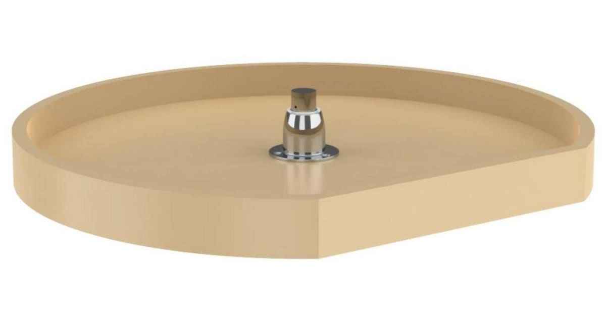 Rev-A-Shelf 6221-22-15-52 Classic 1 Shelf 22" D Shaped Lazy Susan with ...