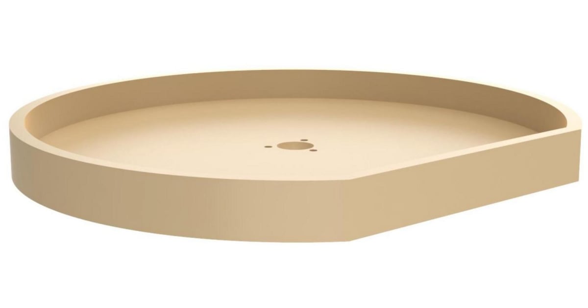 Rev-A-Shelf 6271-22-15-52 Classic 1 Shelf 22" D Shaped Lazy Susan with ...