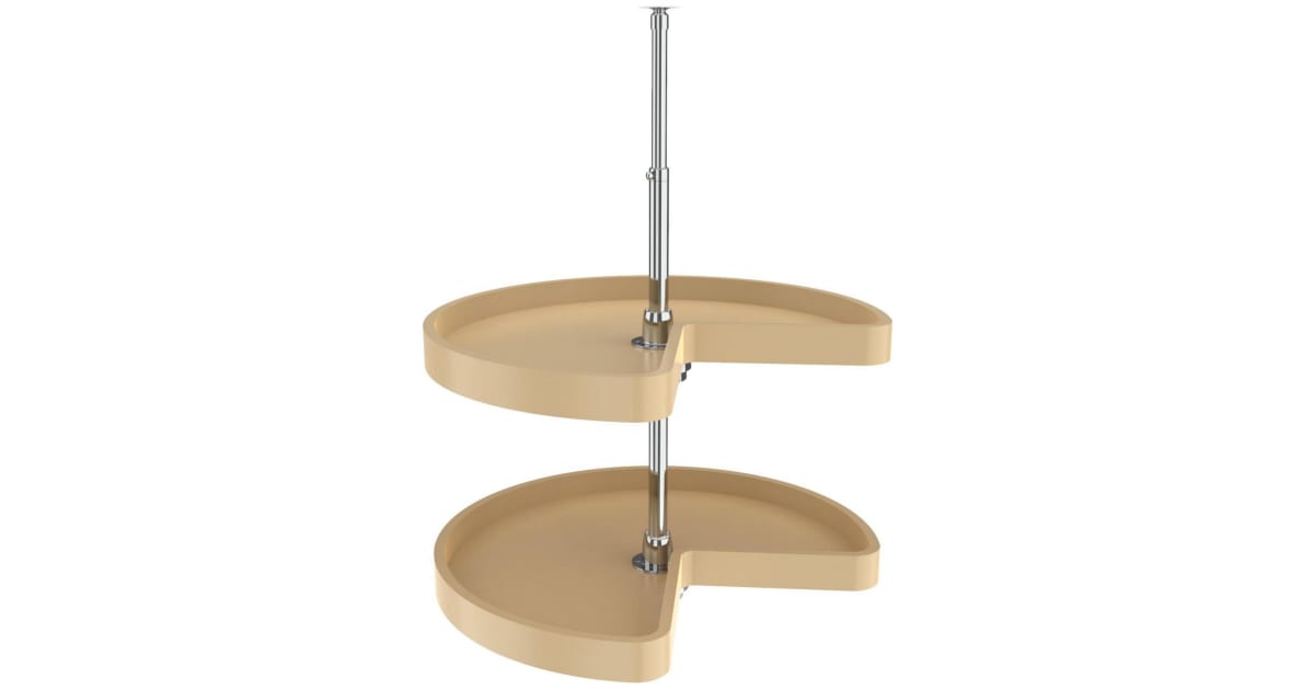 Rev-A-Shelf 6472-24-15-52 Classic 2 Tier 24" Kidney Corner Lazy Susan ...
