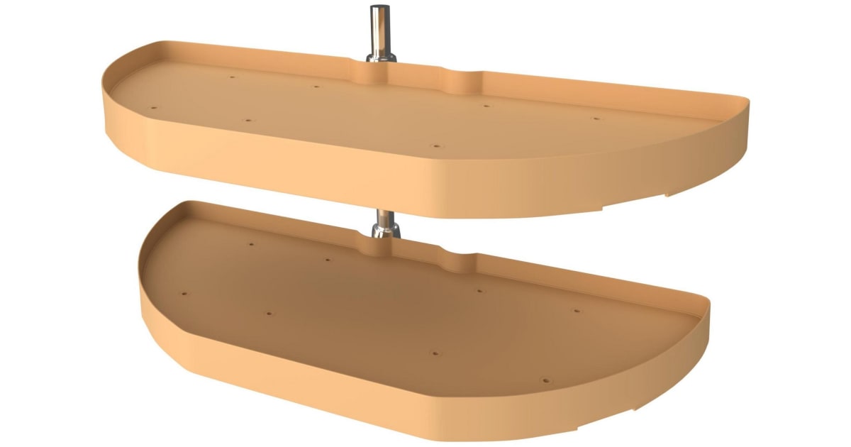 Rev-A-Shelf 6842-31-15-570 Classic 2 Tier 31" Half Moon Pivot Lazy ...