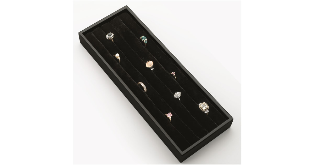 Rev-A-Shelf CV-RING-1 Classic Closet 11-5/8" x 4-1/4" Felt Lined Ring ...