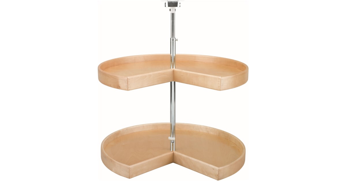 Rev-A-Shelf LD-4NW-942-28-1 Lazy Daisy Wood Double 2 Tier 28" Pie ...