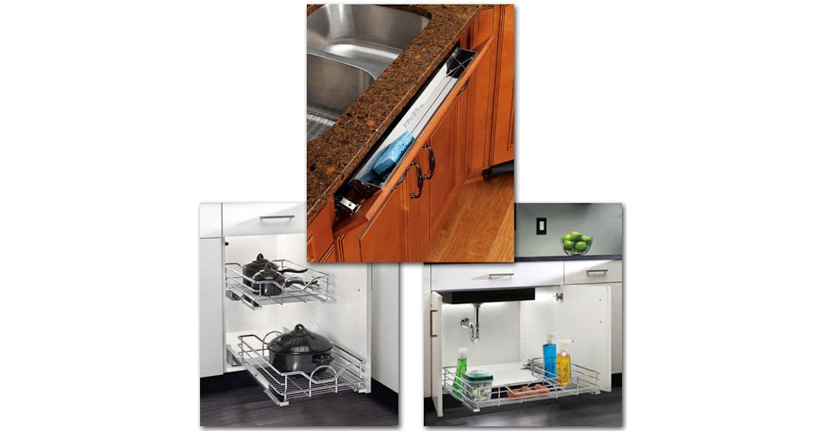Rev-A-Shelf RAS-KITCHEN-12 Kitchen Organization Package Including 21 ...
