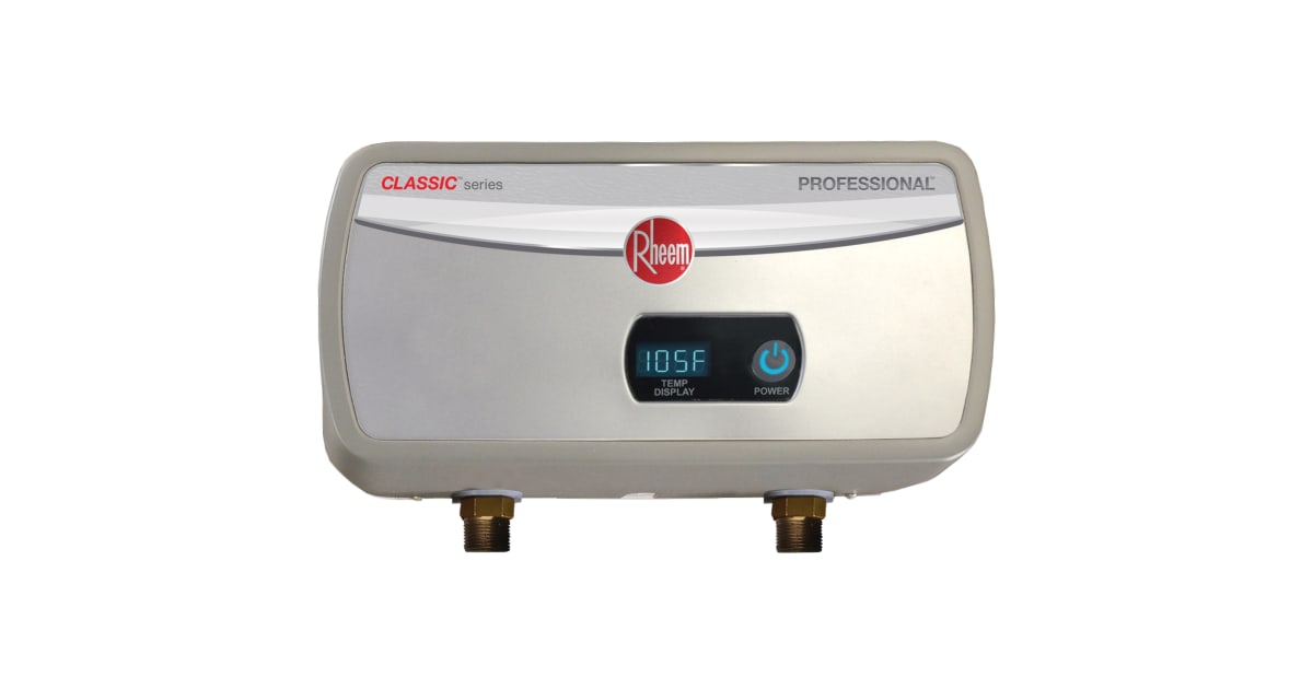 Rheem RTEX-06 Classic 6kw Tankless Electric Point of Use On Demand 1.5 ...