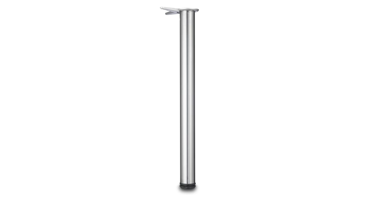 Richelieu 615710170 27-1/2 Inch Tall Metal Table Leg with 1-3/16 Inch ...