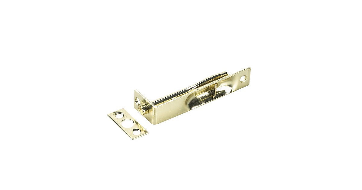 Richelieu 655BV 4 Inch Long Flush Bolt with Square Strike | Ferguson Home