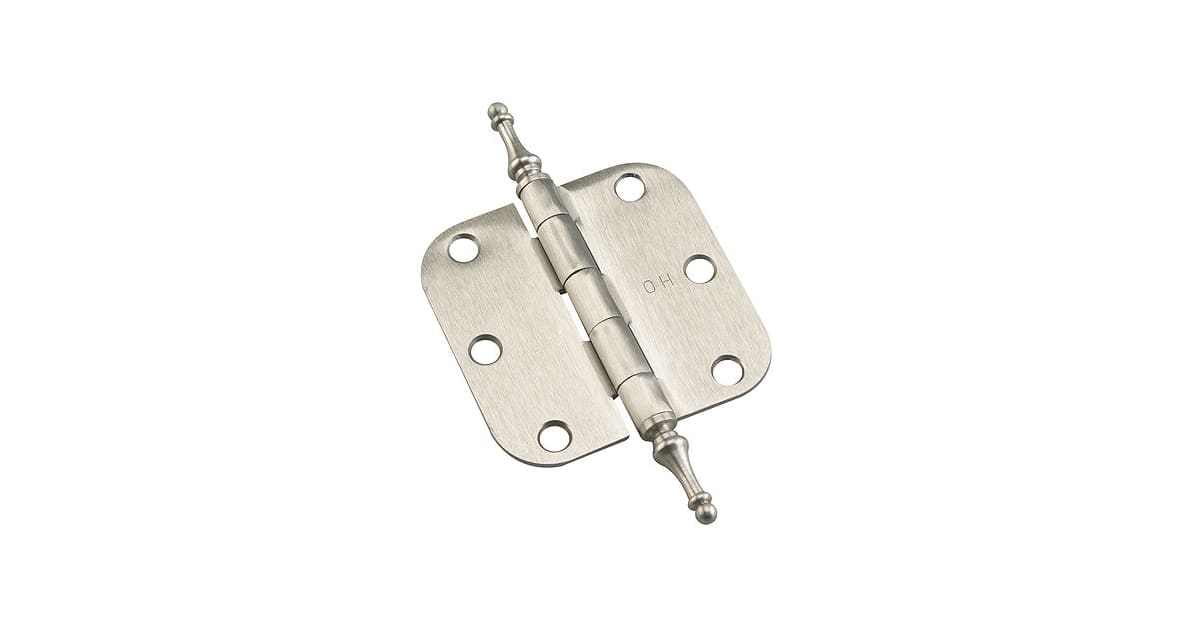Richelieu 71820NBB 3 Inch x 3 Inch Plain Bearing 5/8 Inch Radius Corner ...