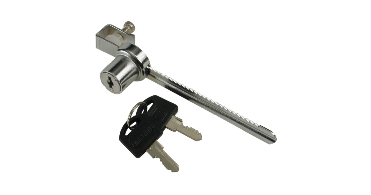 Richelieu BP64700140 5-5/16" Long Keyed Different Showcase Lock for 3/8 ...