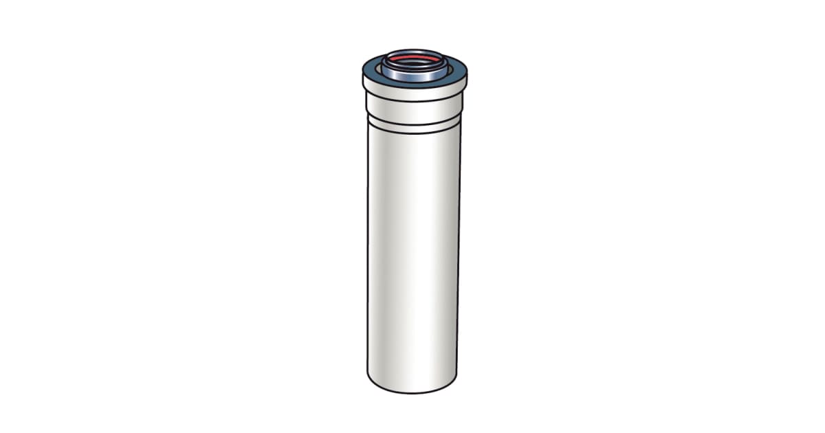 Rinnai 224053 39” Plastic Vent Pipe Extension for Non-Condensing ...