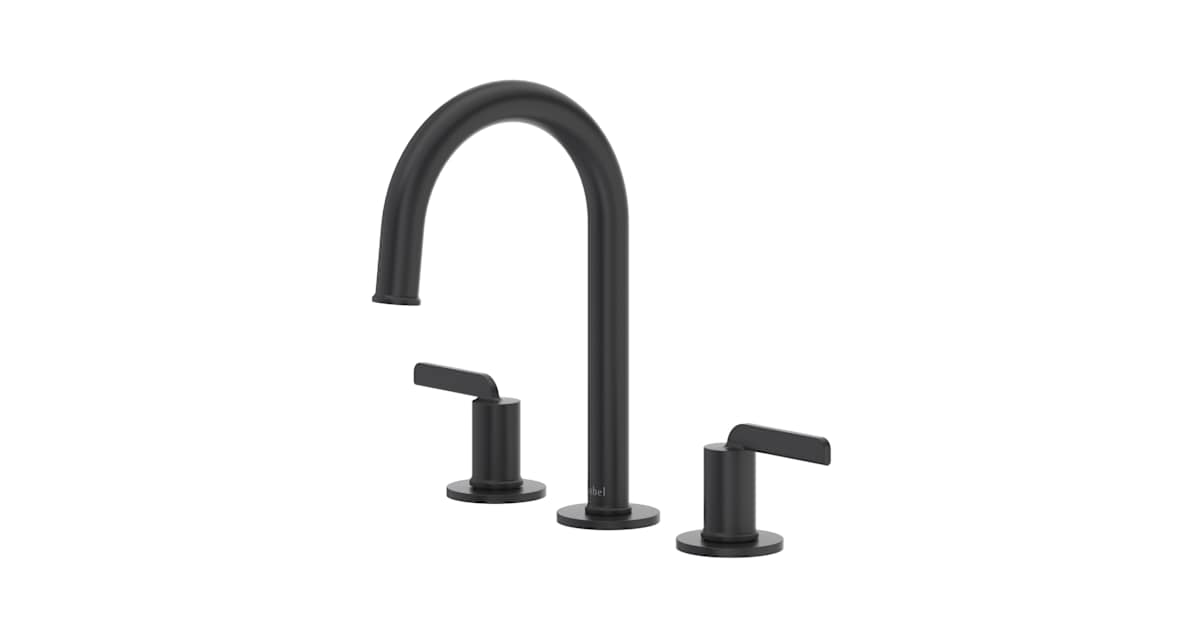 Riobel AURD08BK Authentica 1.2 GPM Widespread Bathroom Faucet with Pop ...