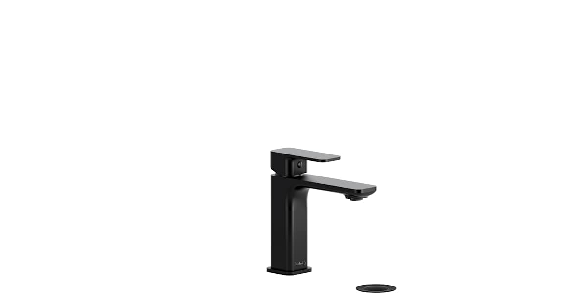 Riobel EQS01BK Equinox 1.2 GPM Single Hole Bathroom Faucet | Build.com