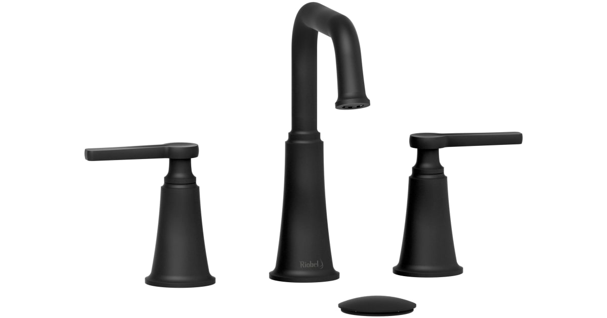 Riobel MMSQ08JBK Momenti 1.2 GPM Widespread Bathroom Faucet | Ferguson Home