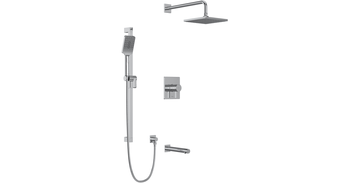 Riobel R45 Profile 1 Profile Shower System with Combined Thermostatic ...