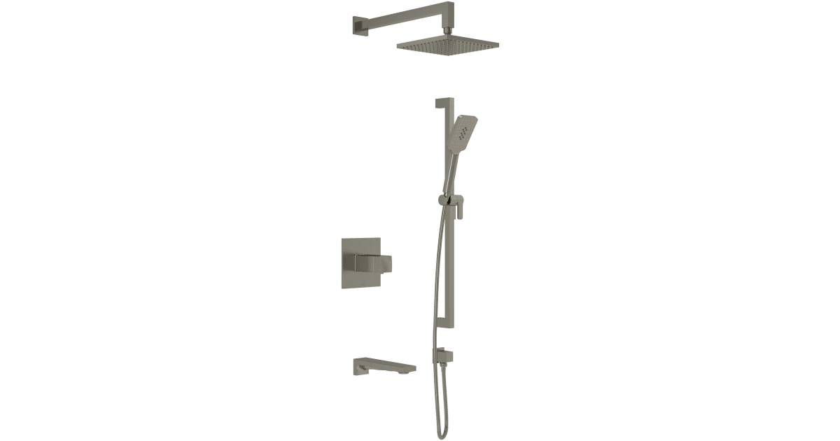 Riobel R45 Reflet 2-NS Reflet Thermostatic Shower System with Shower ...