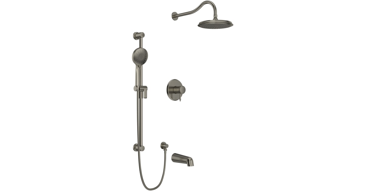 Riobel R45 Retro 2-WS Classic Shower System with Combined Thermostatic ...