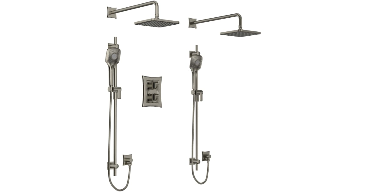 Riobel R46 Eiffel 2 Eiffel Two Person Shower System with Combined ...